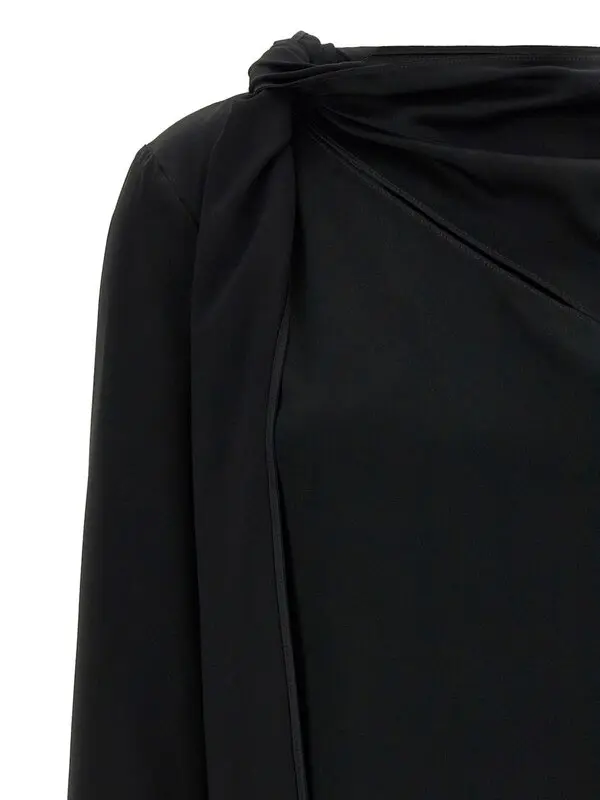 Givenchy Bow-detail Draped Blouse