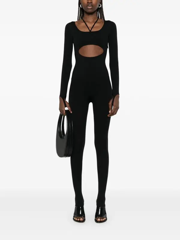 ANDREĀDAMO Sculpting Jersey Jumpsuit - Black