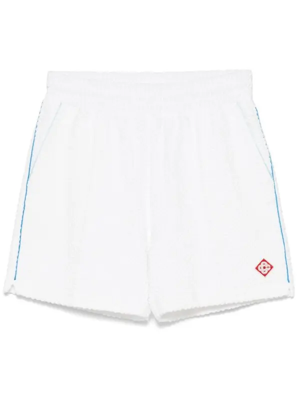 Casablanca Monogram Towelling Shorts - White