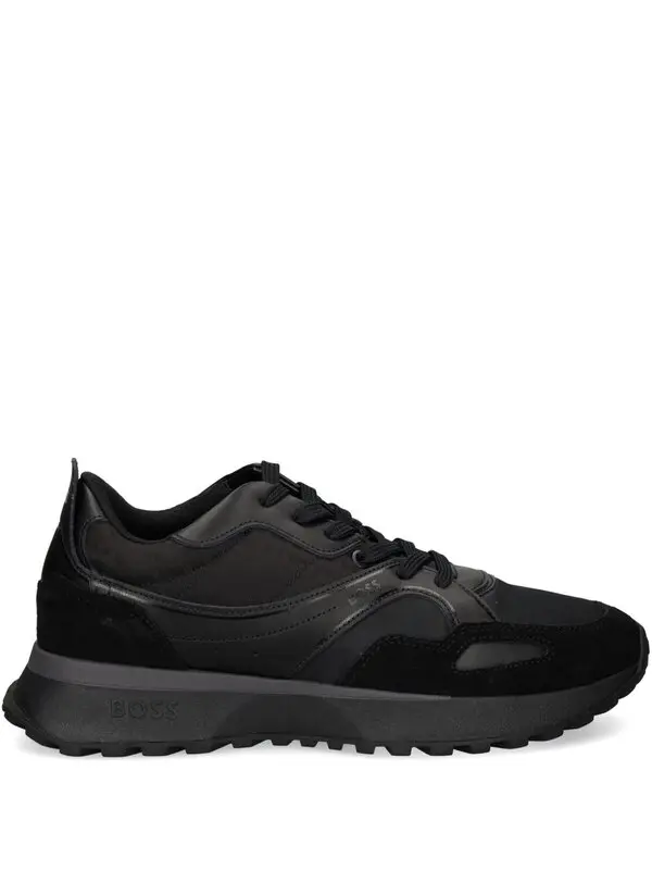 BOSS Mixed-material Trainers With Mesh And Leather