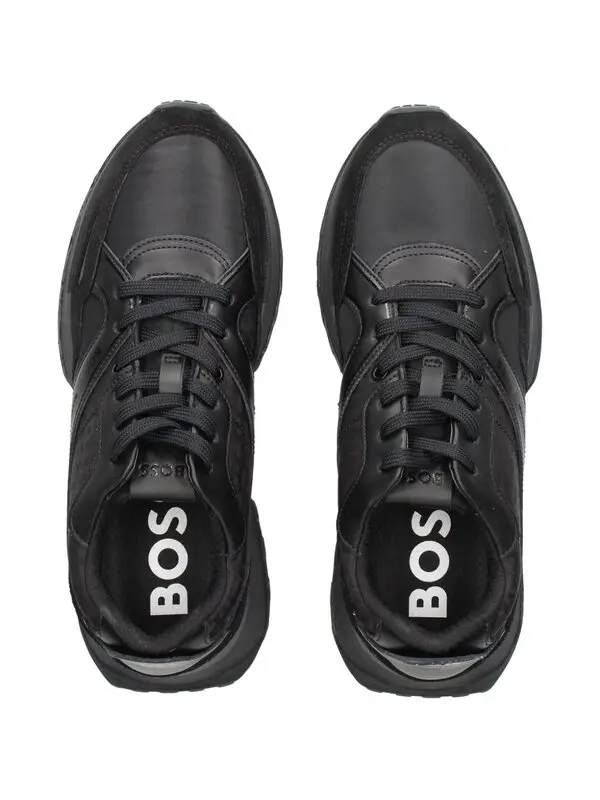 BOSS Mixed-material Trainers With Mesh And Leather