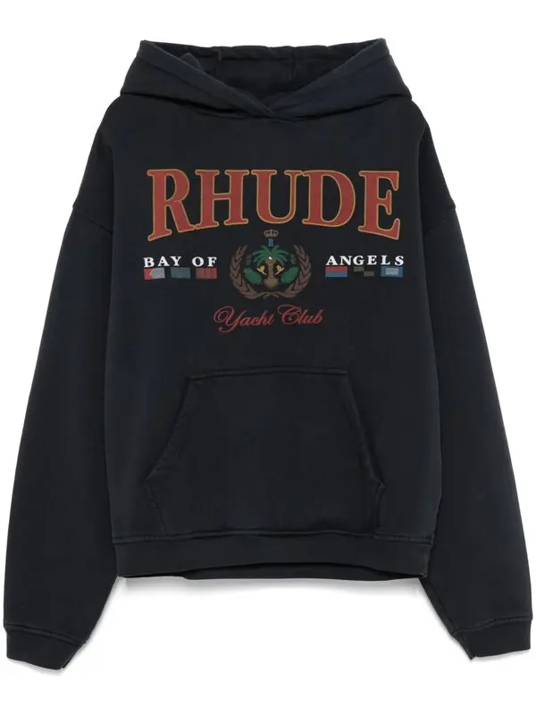 Rhude Bay Of Angels Yacht Hoodie - Black