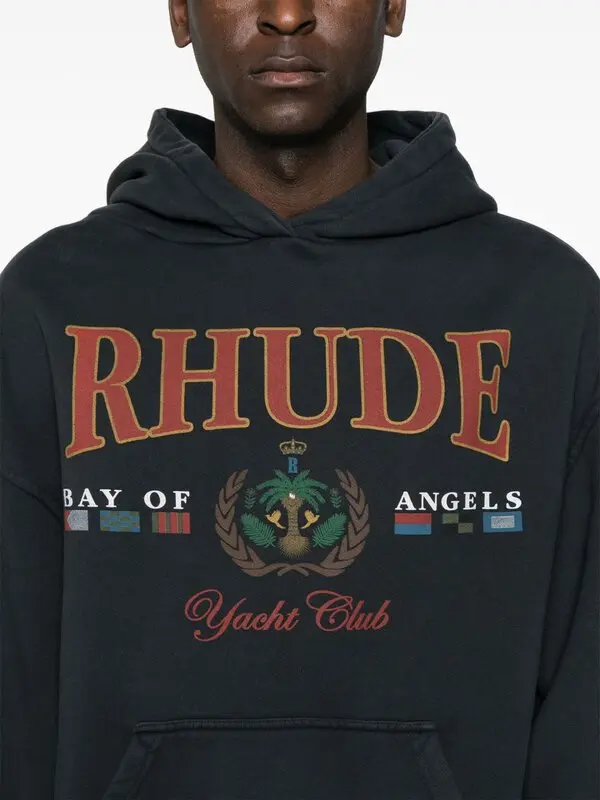 Rhude Bay Of Angels Yacht Hoodie - Black
