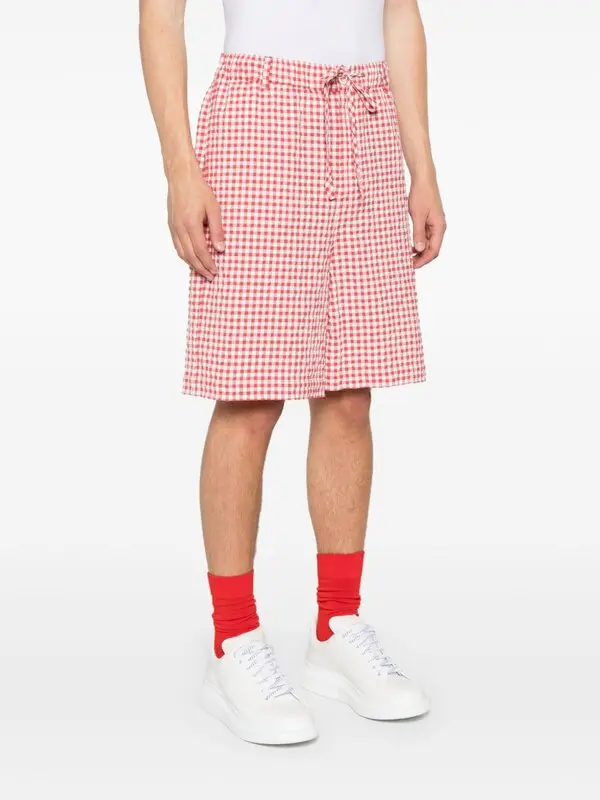 Marni Gingham Seersucker Shorts