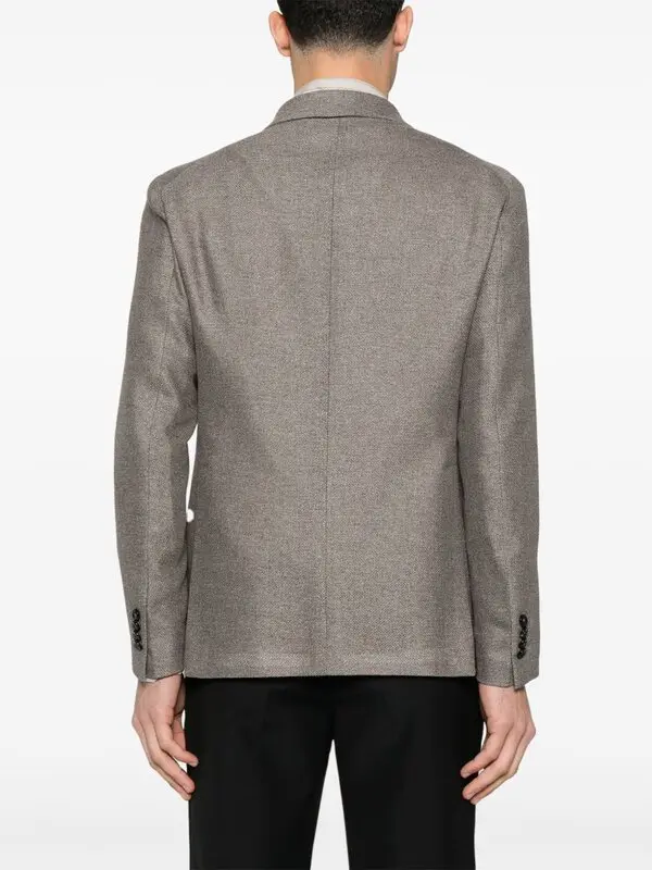 Tagliatore Mélange-effect Blazer - Grey