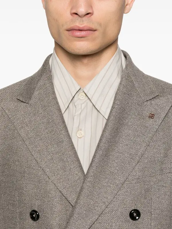 Tagliatore Mélange-effect Blazer - Grey