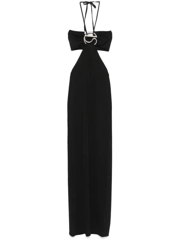 Coperni Knitted Maxi Dress - Black
