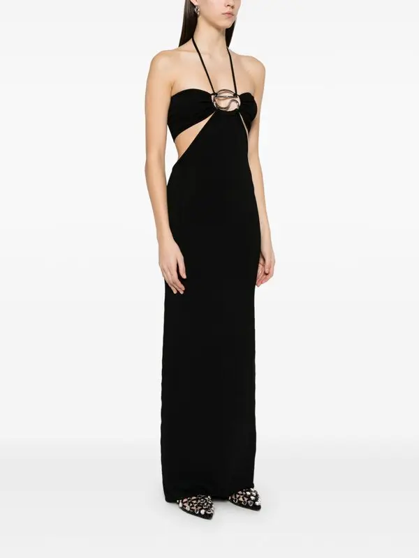 Coperni Knitted Maxi Dress - Black