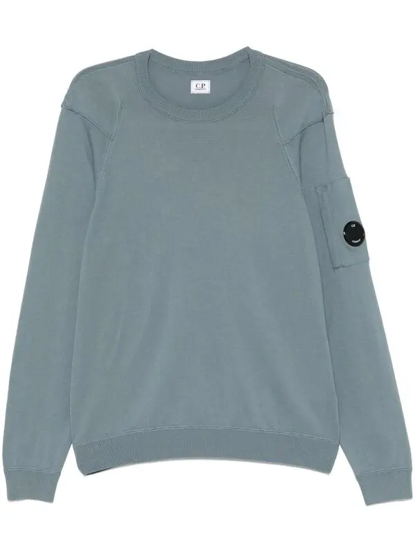 C.P. COMPANY Lens-detail Sweater - Blue