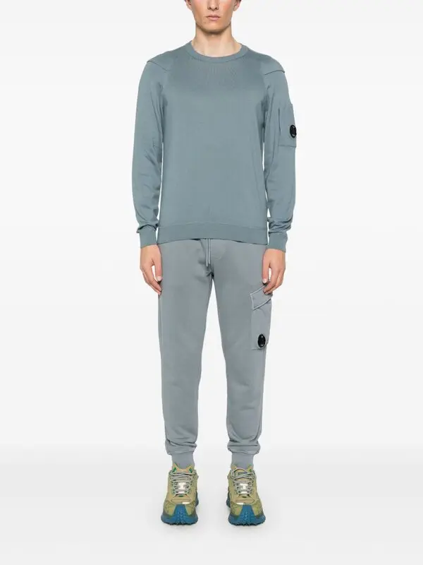 C.P. COMPANY Lens-detail Sweater - Blue