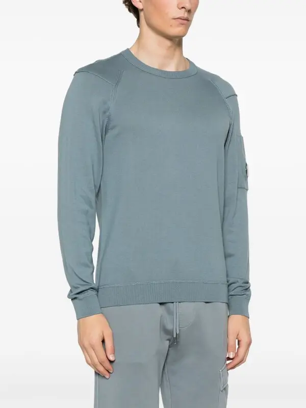 C.P. COMPANY Lens-detail Sweater - Blue
