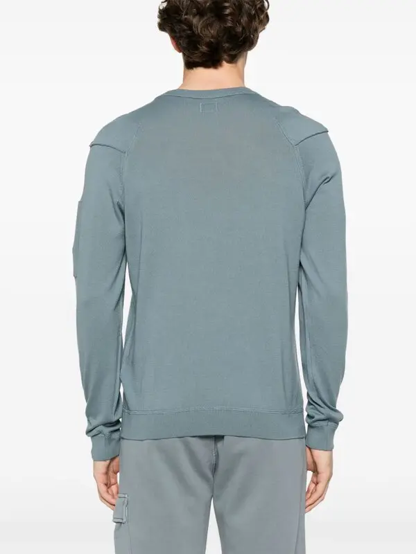 C.P. COMPANY Lens-detail Sweater - Blue