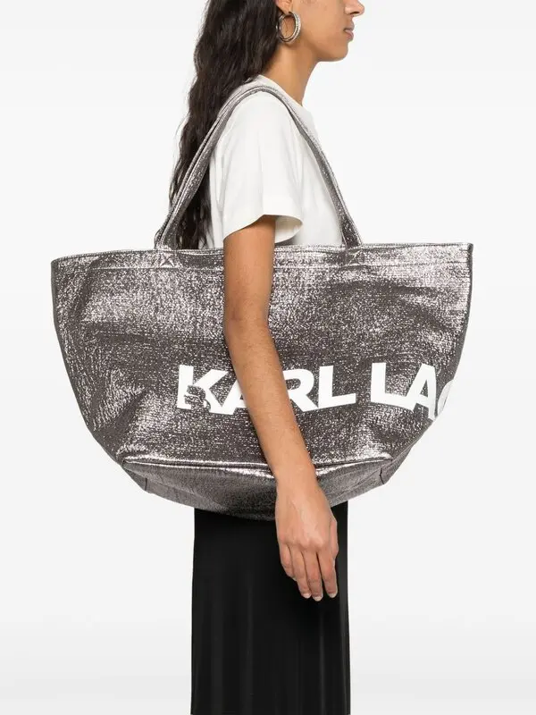 Karl Lagerfeld K Essential Tote - Silver
