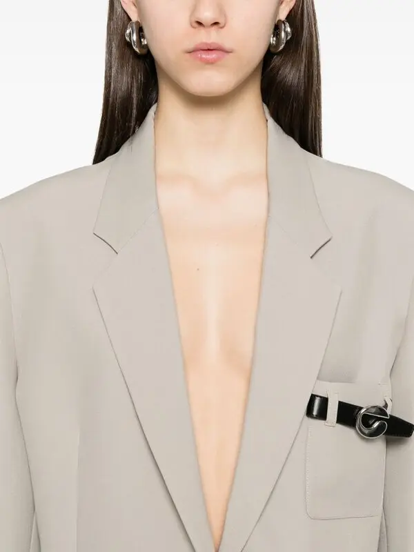 Coperni Belted-pocket Blazer - Green