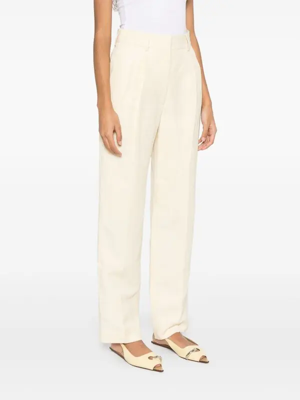 BLAZÉ MILANO Savannah Fox Straight Trousers - Yellow
