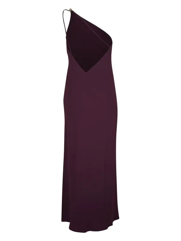 vince one shoulder dress Vince One-Shoulder Maxi Dress - Red