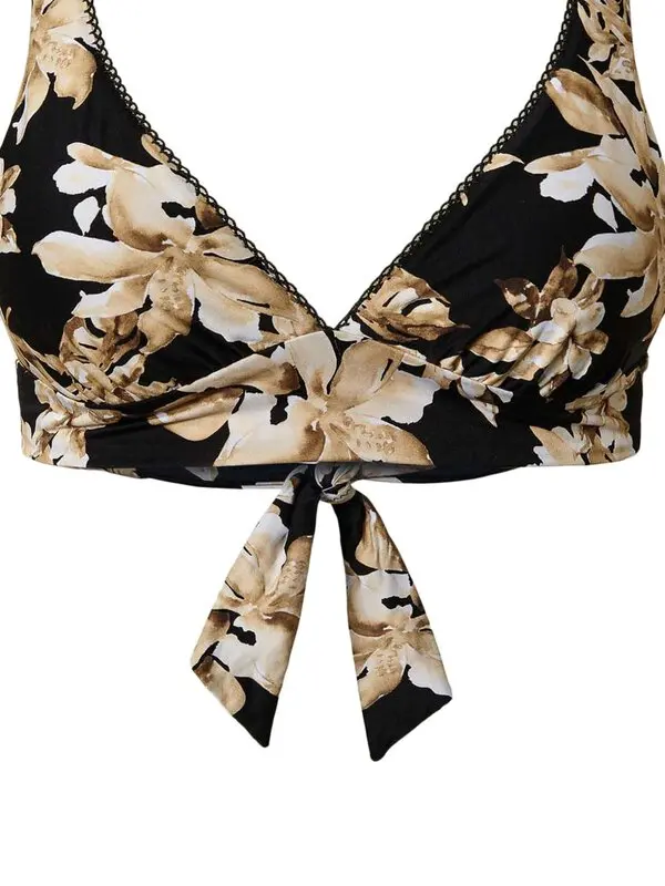 TWINSET Floral-print Bikini Top
