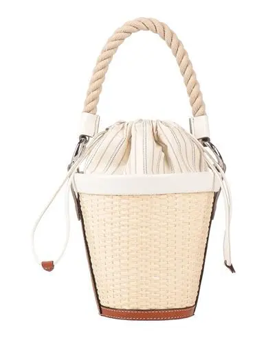 MAISON MARGIELA Handbag In Vegetable Fiber And Leather - Ivory