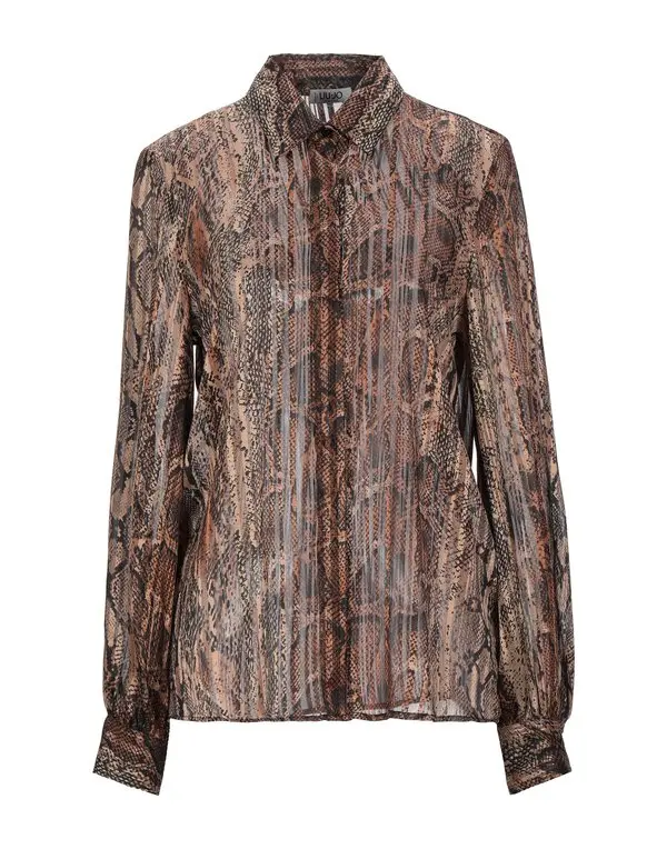 Liu Jo Animal Print Crepe Shirt
