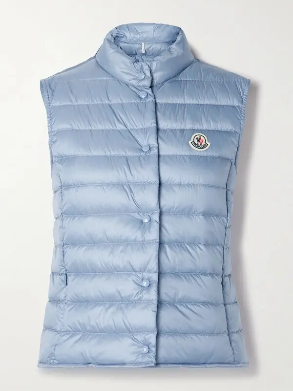 Moncler Liane Quilted Down Vest - Blue