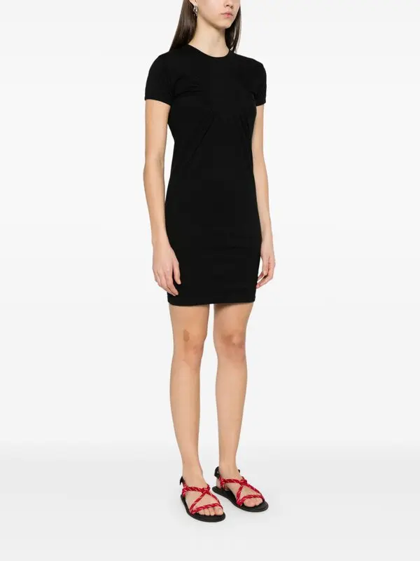 Coperni Gathered Heart-motif Mini Dress