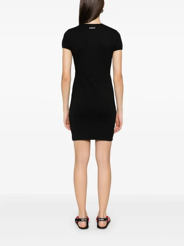 Coperni Gathered Heart-motif Mini Dress