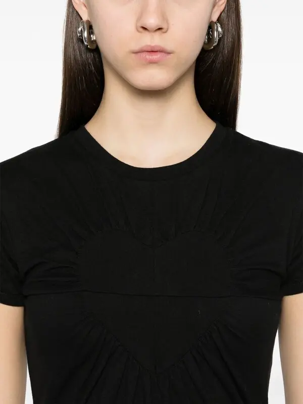 Coperni Gathered Heart-motif Mini Dress