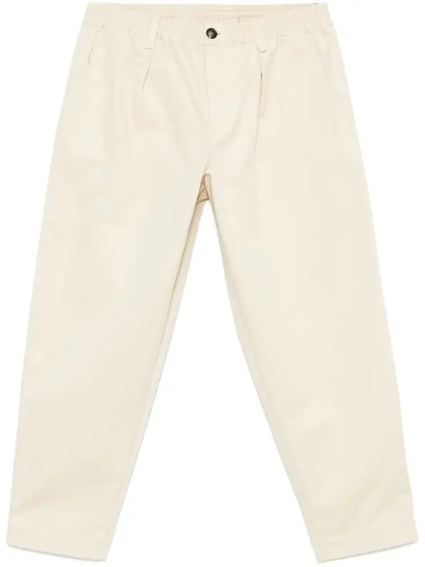 Marni Organic Cotton Trousers - Neutrals