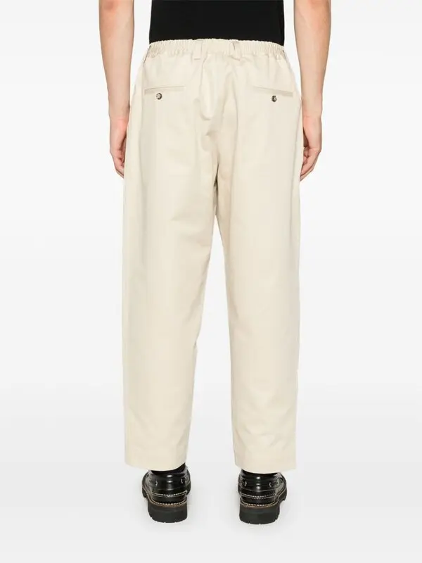 Marni Organic Cotton Trousers - Neutrals