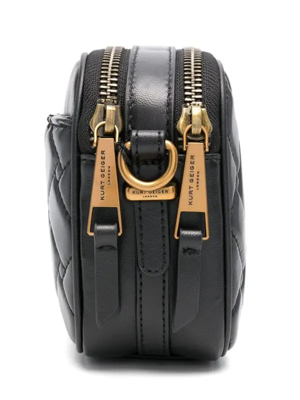 Kurt Geiger Dual-zip Crossbody Bag - Black