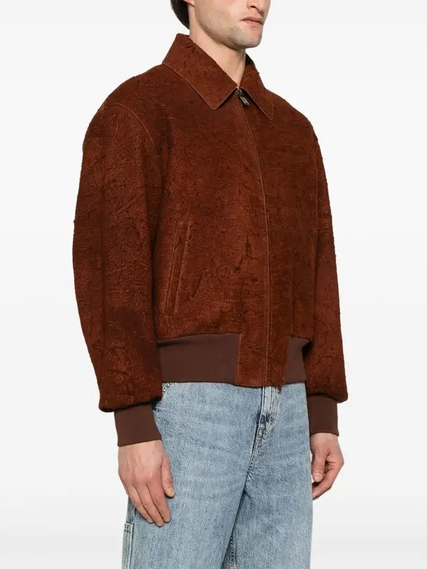Alexander McQueen Distressed Suede Jacket