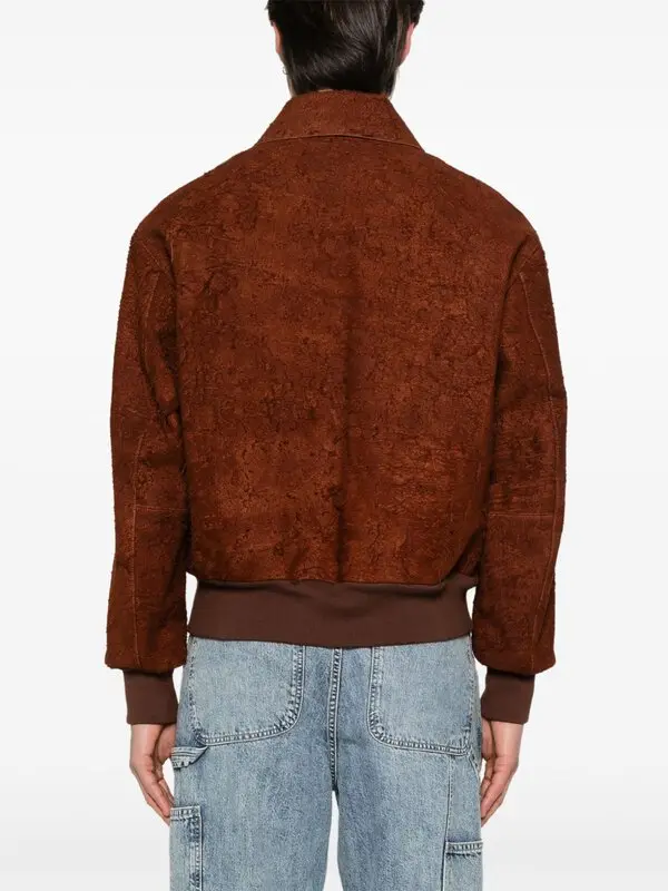 Alexander McQueen Distressed Suede Jacket