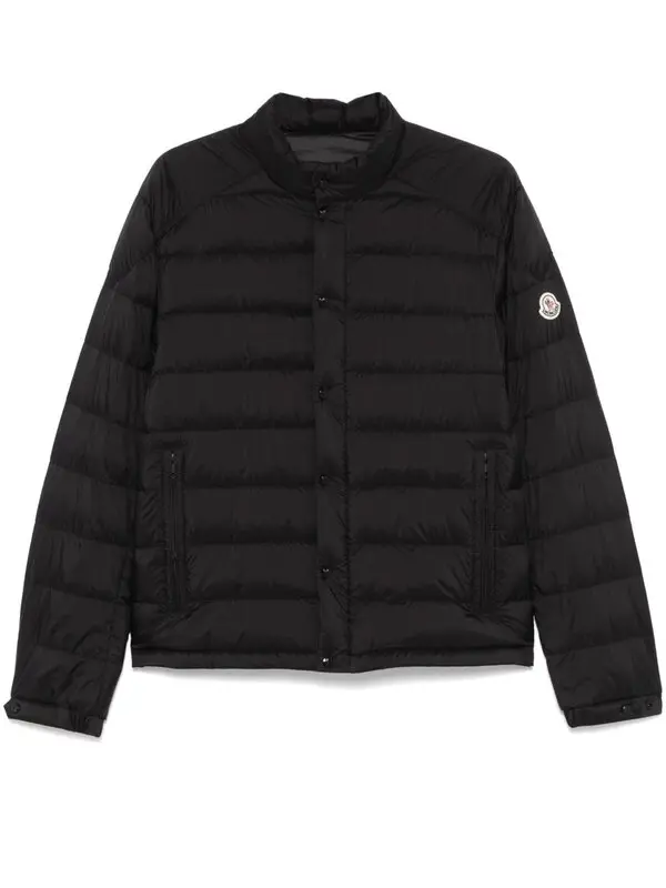 Moncler Zip-up Quilted Jacket - Black