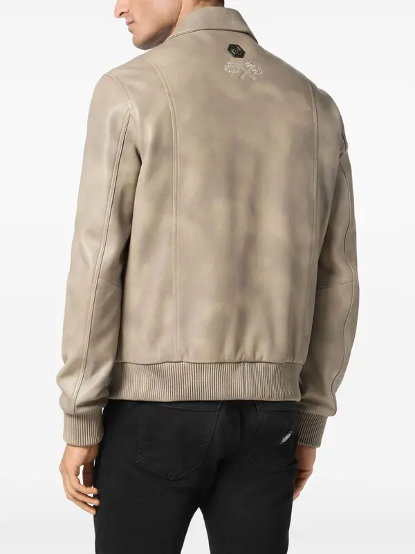 Philipp Plein Coster Bomber Jacket - Neutrals