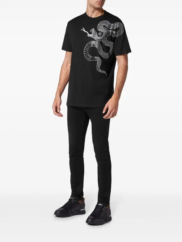 Philipp Plein Snake-embellished T-shirt