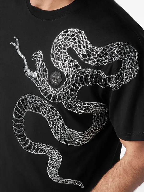 Philipp Plein Snake-embellished T-shirt