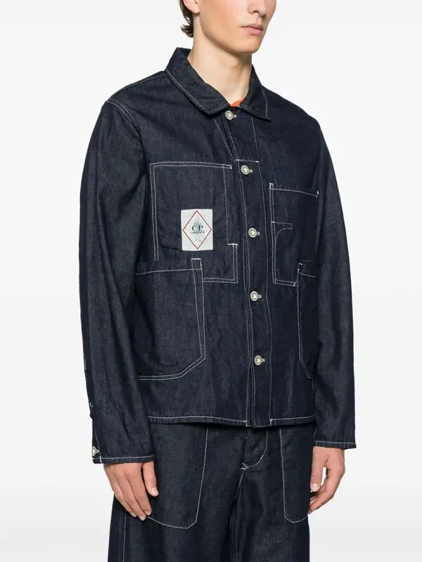 C.P. COMPANY Logo-patch Denim Jacket