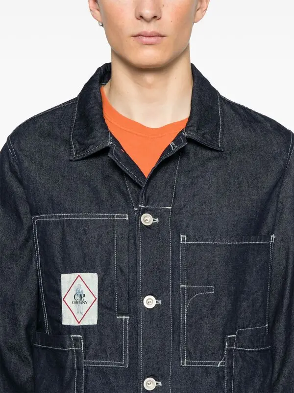 C.P. COMPANY Logo-patch Denim Jacket
