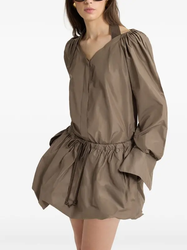 PATOU Wrap Blouse - Brown
