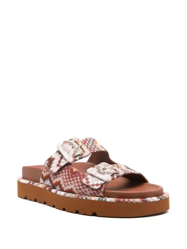 Missoni Zigzag-woven Sandals - Neutrals