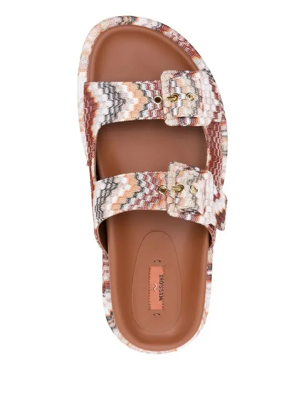 Missoni Zigzag-woven Sandals - Neutrals
