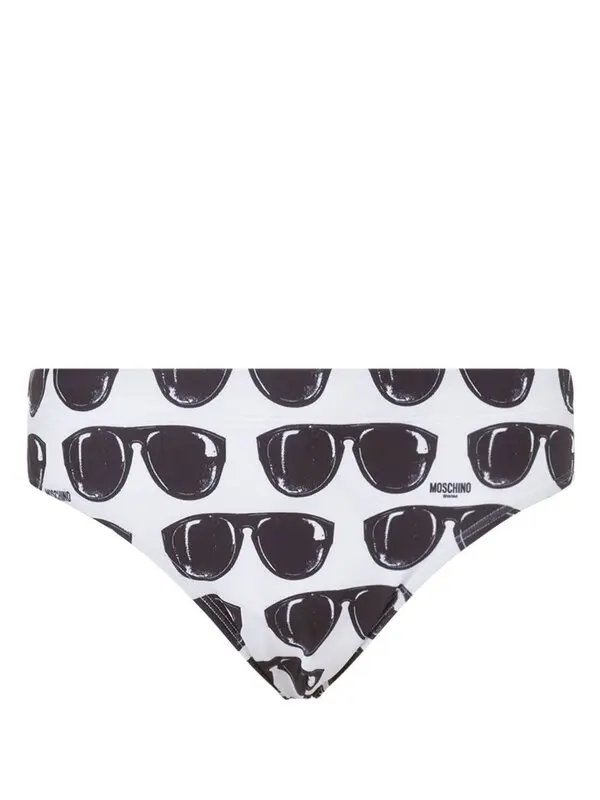 Moschino Sunglass Print Swim Briefs