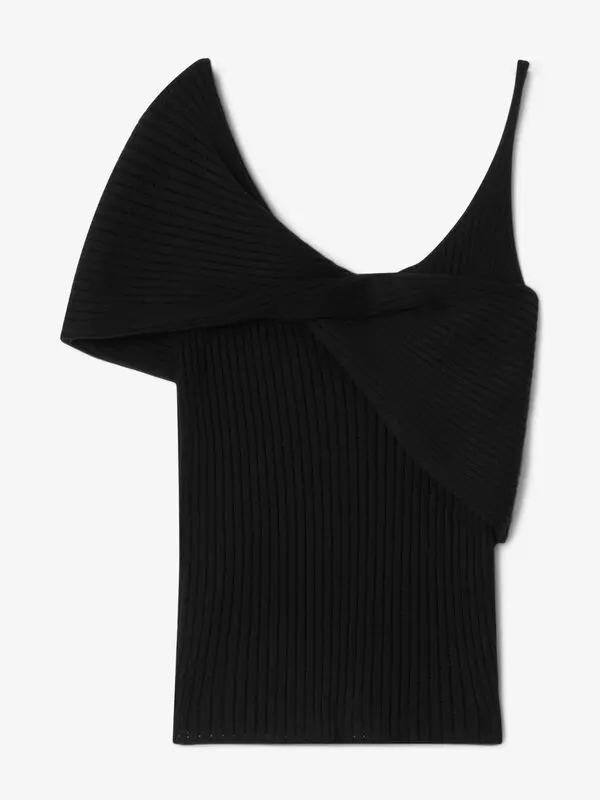 HOUSE OF DAGMAR Draped Knit Top