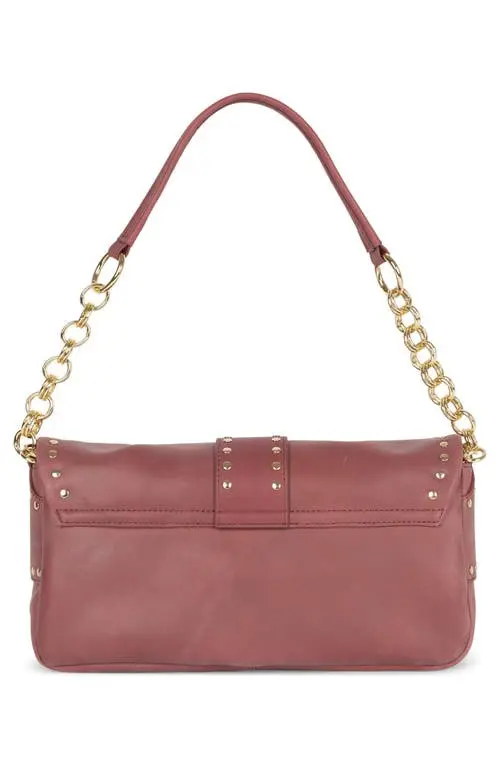 Jeffrey Campbell Night Out Leather Shoulder Bag - Dusty Rose
