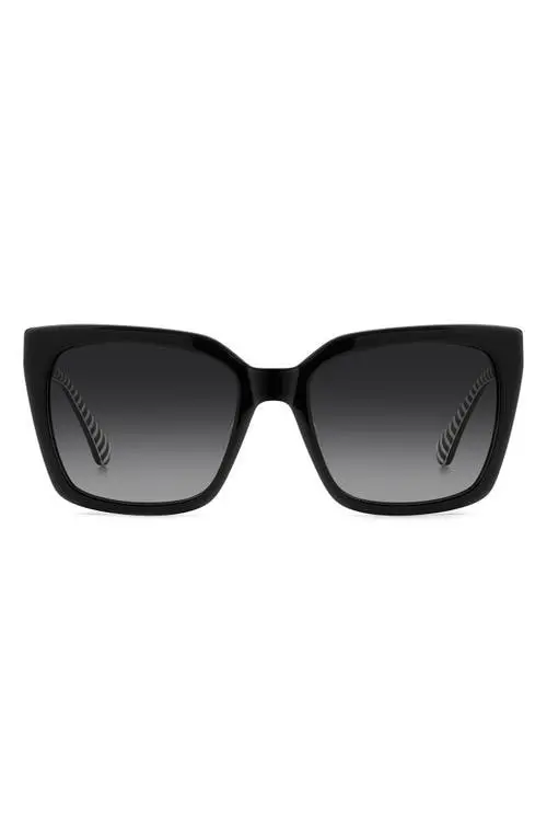Kate Spade New York Square Sunglasses - Black/ Dark Grey Sf