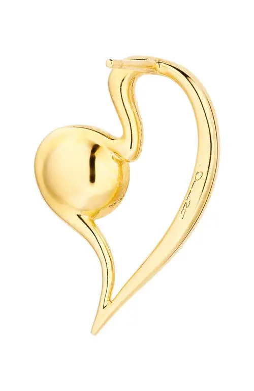 Oscar De La Renta Heart Shaped Earrings