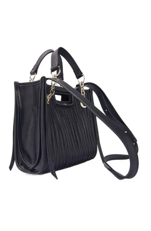 Maje Mini Quilted Leather Tote Bag