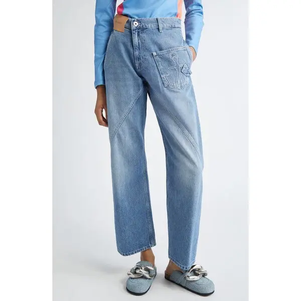 JW Anderson Twisted Workwear Jeans - Light Blue