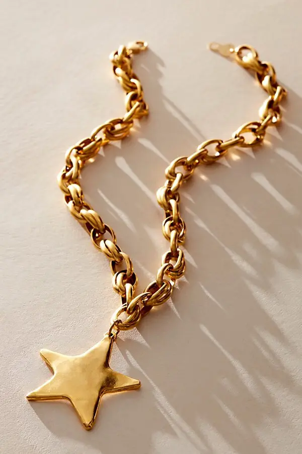 BRACHA Star Shine Pendant Necklace - Gold