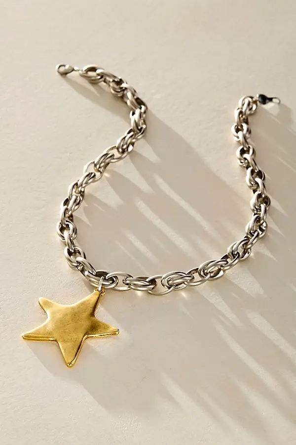 BRACHA Star Shine Pendant Necklace - Two-tone